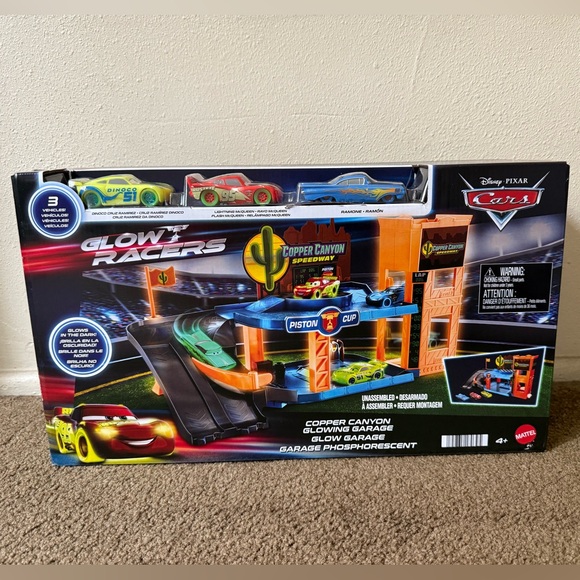 Disney | Toys | Cars Glow Racers Launch And Criss Cross Playset | Poshmark
